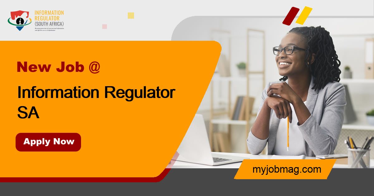 Admin Officer at Information Regulator SA May, 2025 | MyJobMag